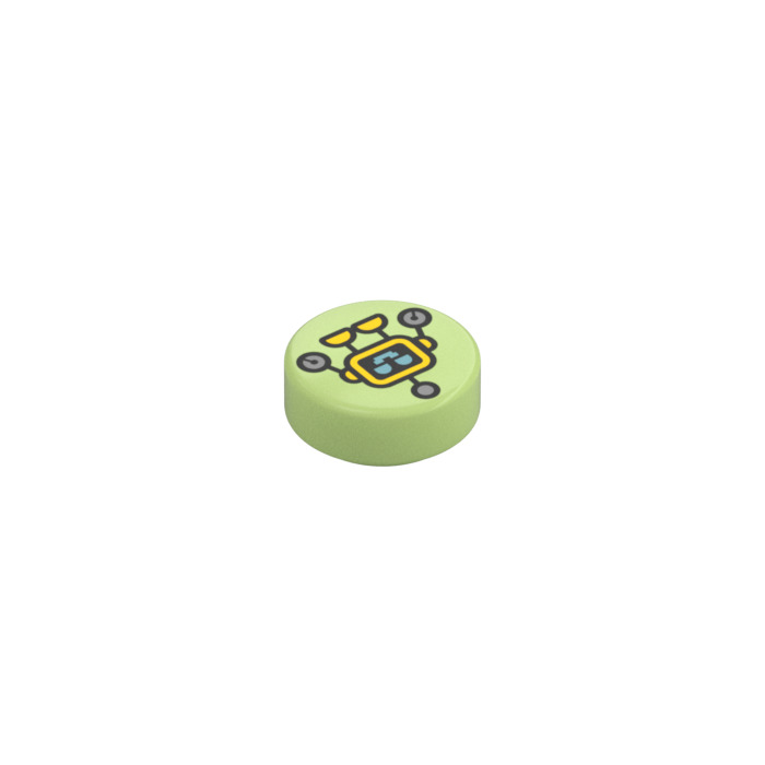LEGO Tile 1 x 1 Round with Toy Robot (35380) | Brick Owl - LEGO Marketplace
