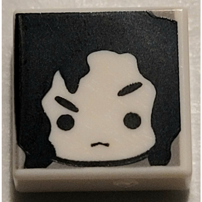 LEGO Tile 1 x 1 with Bellatrix Lestrange Face with Groove (3070 ...