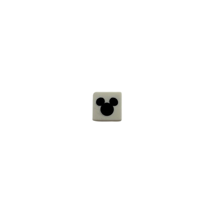 LEGO Tile 1 x 1 with Mickey Mouse Head Silhouette with Groove (3070 ...