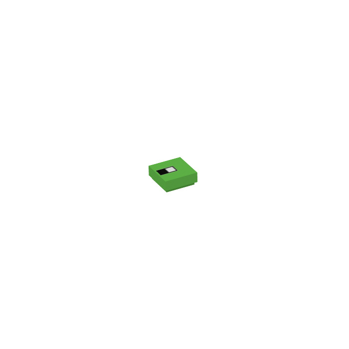 LEGO Tile 1 x 1 with Minecraft Turtle Eye with Groove (3070 / 47144 ...