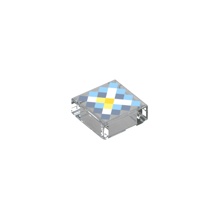 LEGO Tile 1 x 1 with Pixelated Nether Star with Groove (3070) | Brick ...