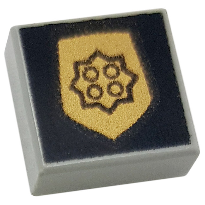 LEGO Tile 1 x 1 with Police Badge with Groove (46092) | Brick Owl ...