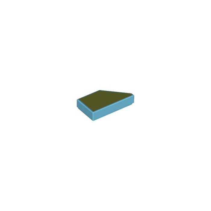 LEGO Tile 1 x 2 45° Angled Cut Left (5091) | Brick Owl - LEGO Marketplace