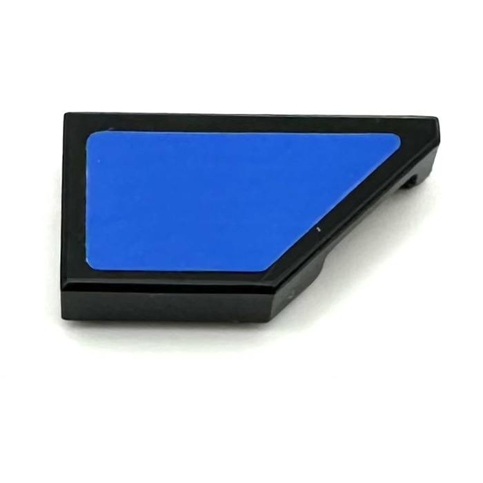 LEGO Tile 1 x 2 45° Angled Cut Right with blue backround (right ...