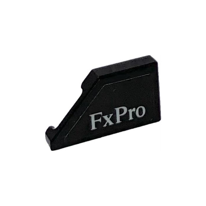 LEGO Tile 1 x 2 45° Angled Cut Right with Fx Pro Sticker (5092) | Brick ...