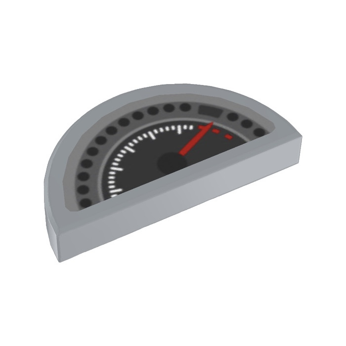 LEGO Tile 1 x 2 Half Circle (1748) | Brick Owl - LEGO Marketplace