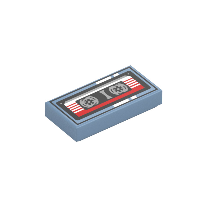 LEGO Tile 1 x 2 with Cassette Tape with Groove (1808 / 108755) | Brick ...