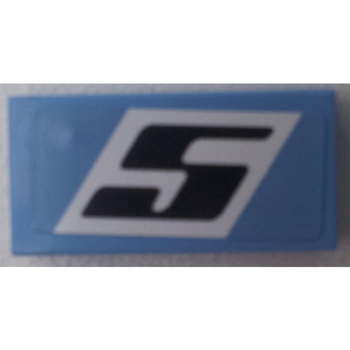 LEGO Tile 1 x 2 with Number 5 Sticker with Groove (3069) | Brick Owl ...