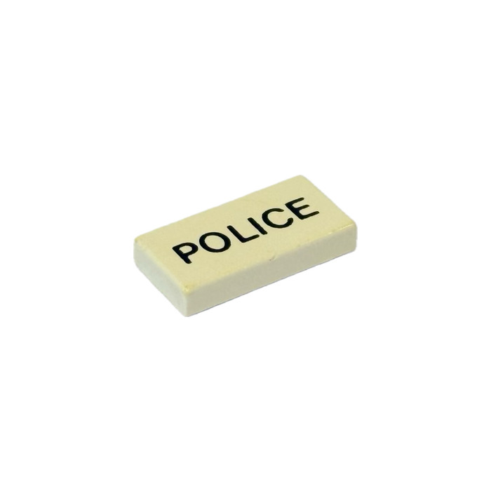 LEGO Tile 1 x 2 with Police with Groove (3069) | Brick Owl - LEGO ...