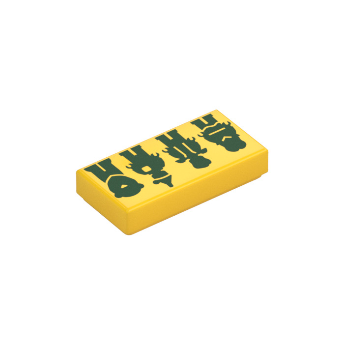 LEGO Tile 1 x 2 with Silhouettes of Dorothy, Scarecrow, Tin Man and ...