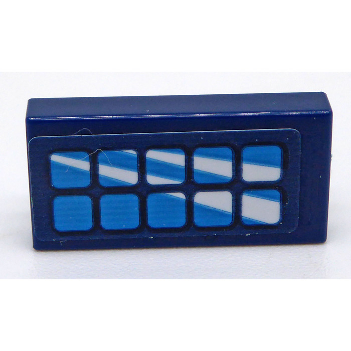 LEGO Tile 1 x 2 with Solar Panel Sticker with Groove (3069) | Brick Owl ...