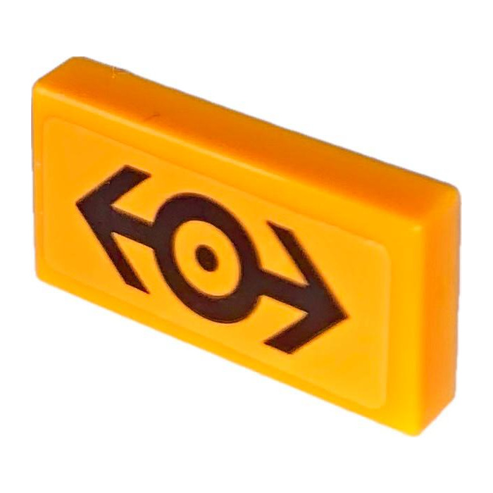 LEGO Tile 1 x 2 with Train Transport Logo Sticker with Groove (3069 ...