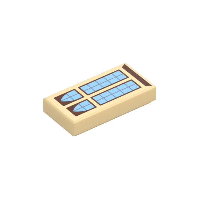 LEGO Tile 1 x 2 with Window Design with Groove (3069 / 109471) | Brick Owl
