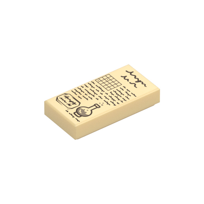LEGO Tile 1 x 2 with Writing with Groove (3069 / 107811) | Brick Owl
