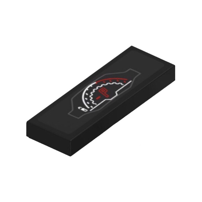 LEGO Tile 1 x 3 with Speedometer Sticker (63864) | Brick Owl - LEGO ...