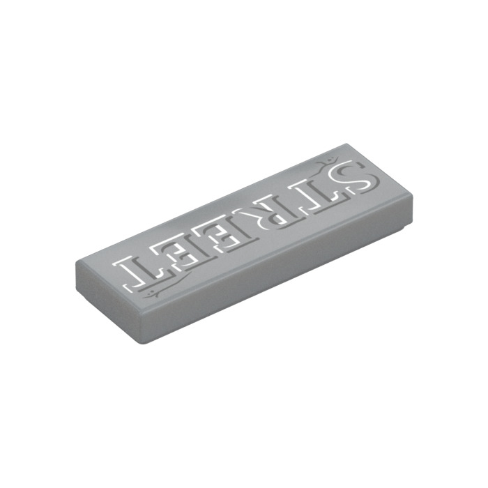 LEGO Tile 1 x 3 with ‘STREET’ (63864) | Brick Owl - LEGO Marketplace