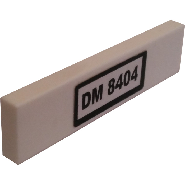 LEGO Tile 1 x 4 with DM 8404 License Plate Sticker (2431) | Brick Owl ...