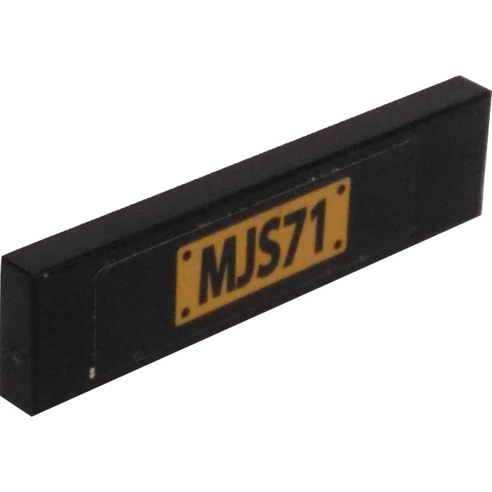 LEGO Tile 1 x 4 with MJS71 License Plate Sticker (2431) | Brick Owl ...