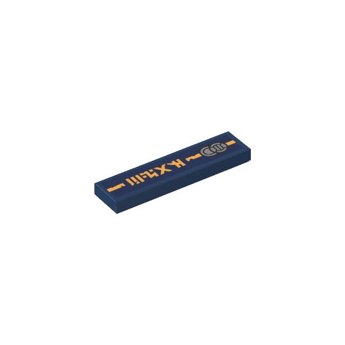 LEGO Tile 1 x 4 with Ninjago Writing Sticker (2431) | Brick Owl - LEGO ...
