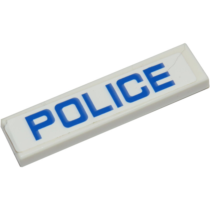 LEGO Tile 1 x 4 with Police Sticker (2431) | Brick Owl - LEGO Marketplace