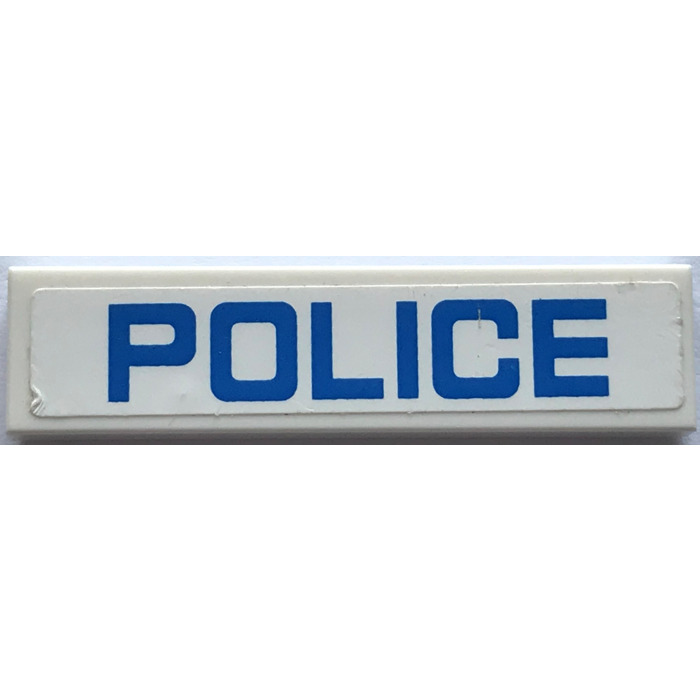 LEGO Tile 1 x 4 with Police Sticker (2431) | Brick Owl - LEGO Marketplace