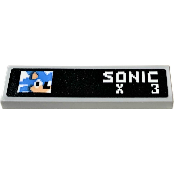 LEGO Tile 1 x 4 with Sonic X 3 Sticker (2431) | Brick Owl - LEGO ...