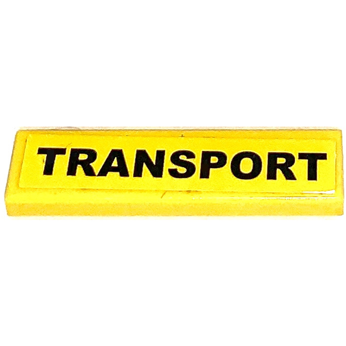 LEGO Tile 1 x 4 with 'TRANSPORT' Sticker (2431) | Brick Owl - LEGO ...
