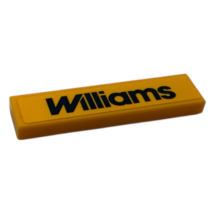 LEGO Tile 1 x 4 with Williams Sticker (2431) | Brick Owl - LEGO Marketplace