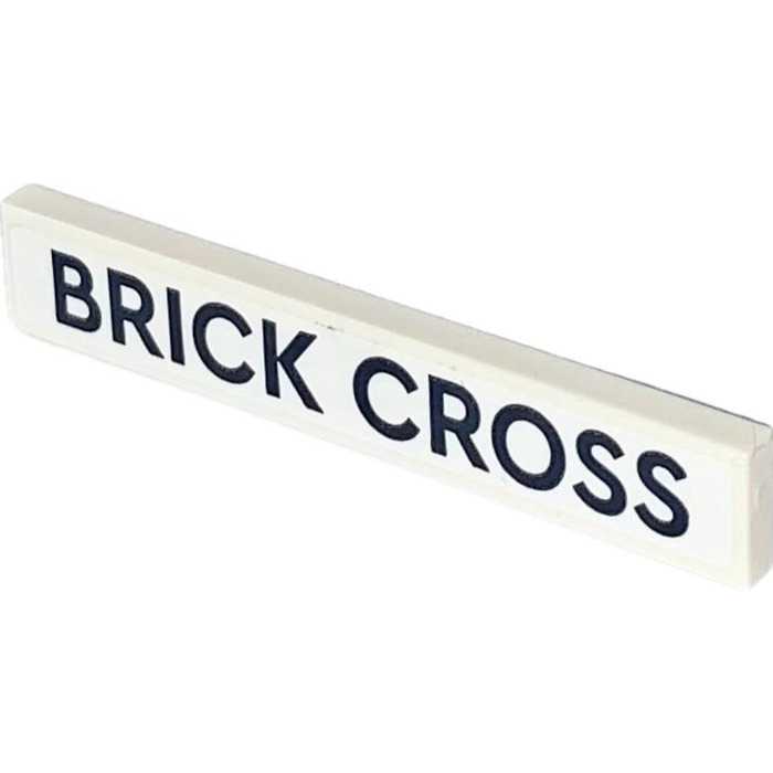 LEGO Tile 1 x 6 with BRICK CROSS Sticker (6636) | Brick Owl - LEGO ...