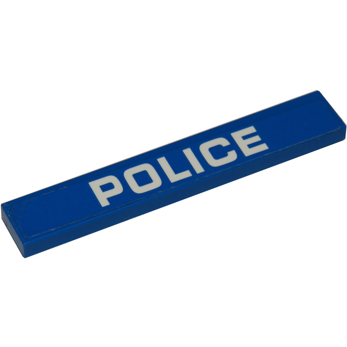 LEGO Tile 1 x 6 with Police Sticker (6636) | Brick Owl - LEGO Marketplace