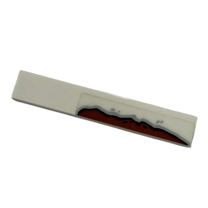LEGO Tile 1 x 6 with rust long (left) Sticker (6636) | Brick Owl - LEGO ...