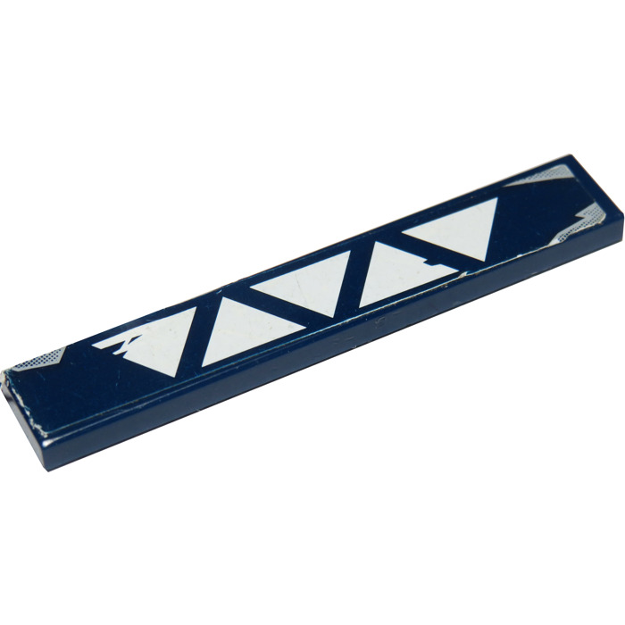 LEGO Tile 1 x 6 with Vulture Droid White Triangles - Design 4 Sticker ...