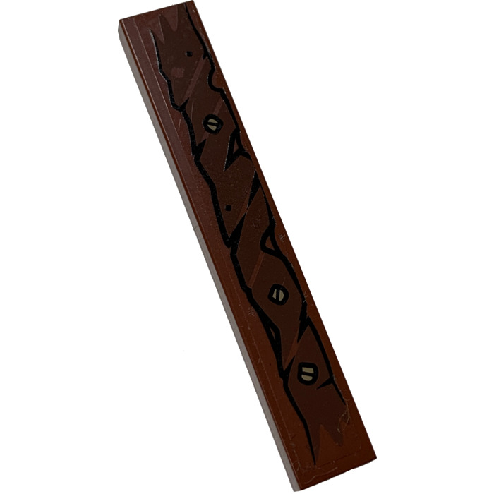 LEGO Tile 1 x 6 with Wooden Branch and 3 Screws (1) Sticker (6636 ...