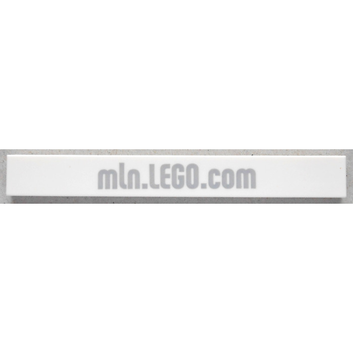 LEGO Tile 1 x 8 with Gray mln.LEGO.com (4162) | Brick Owl - LEGO ...