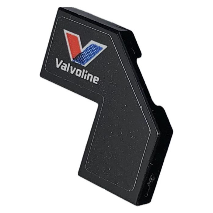 LEGO Tile 2 x 2 Corner with Cutouts with Valvoline (Right Side) Sticker ...