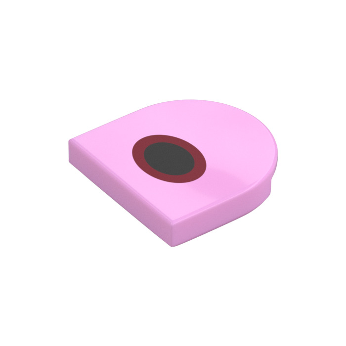 LEGO Tile 2 x 2 Half Oval with Pua Nostril (5520) | Brick Owl