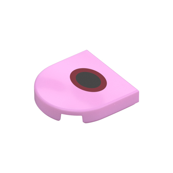 LEGO Tile 2 x 2 Half Oval with Pua Nostril (5520) | Brick Owl
