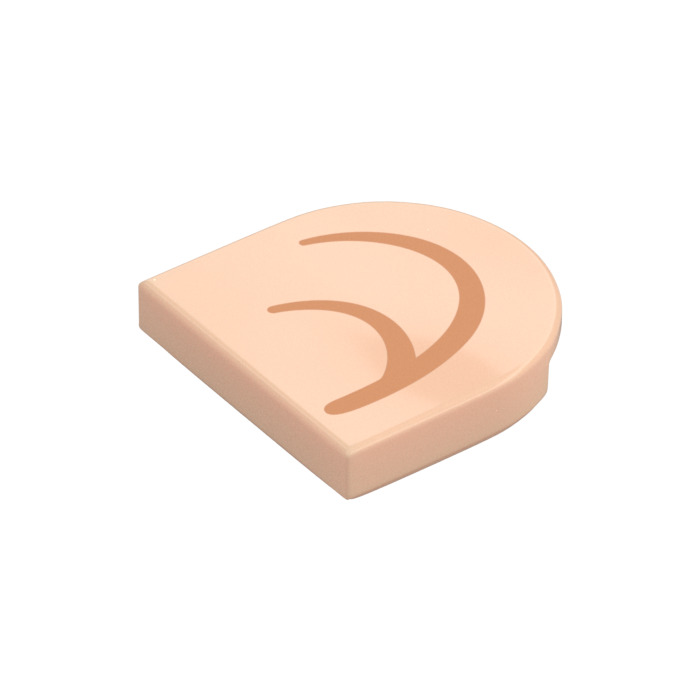 LEGO Plana 2 x 2 Mitad Oval con Super Mario Inner Ear (Derecha) | Brick ...