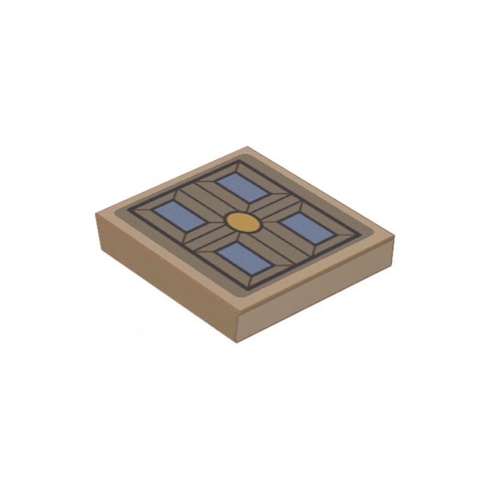 LEGO Tile 2 x 2 Inverted with Decorative Panel Sticker (11203) | Brick ...