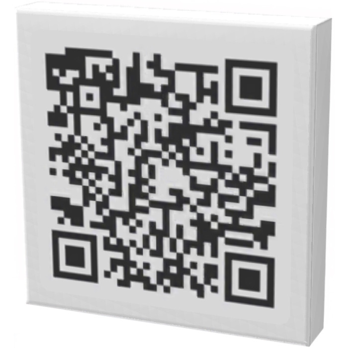 LEGO Tile 2 x 2 Inverted with QR Code Sticker (11203) | Brick Owl ...