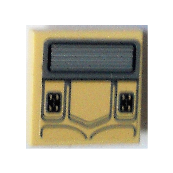 레고 타일 2 x 2 거꾸로 ~와 함께 좌석 Cushion 그리고 그릴 상표 (11203) | Brick Owl - LEGO 시장