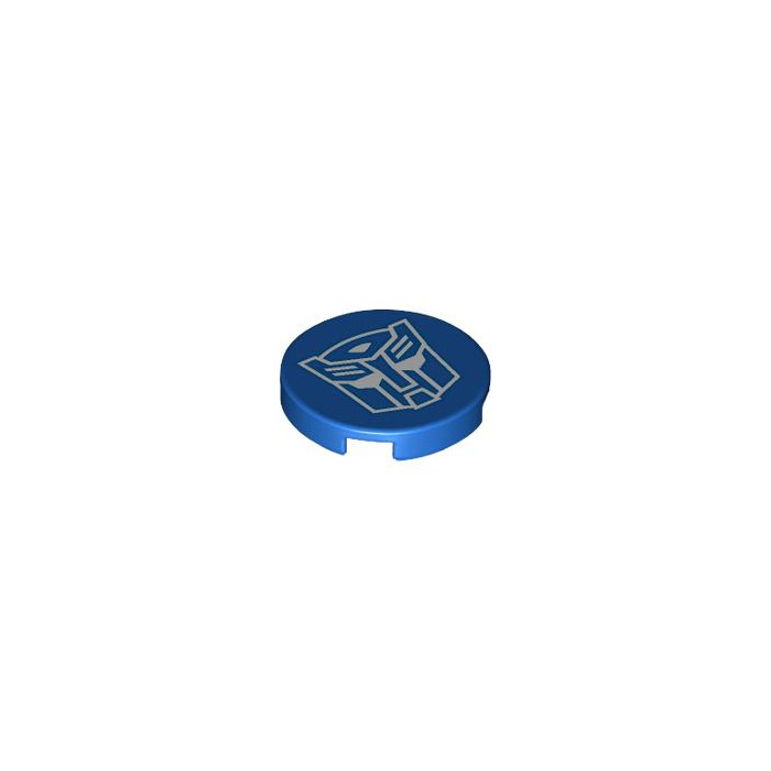 LEGO Tile 2 x 2 Round with Autobots Logo with Bottom Stud Holder (14769 ...
