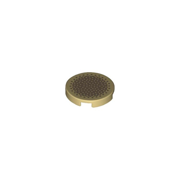 LEGO Tile 2 x 2 Round with Bamboo Cross Section Design with Bottom Stud ...