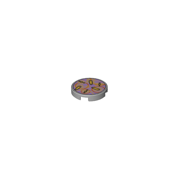 LEGO Tile 2 x 2 Round with Clock Gears with Bottom Stud Holder (14769 / ...
