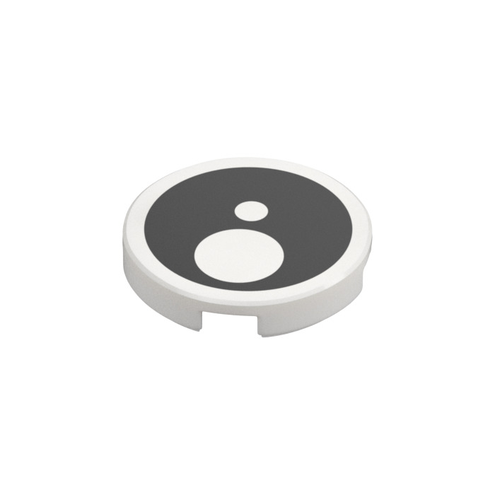 LEGO Tile 2 x 2 Round with Eye with Black Pupil with White Glints with ...