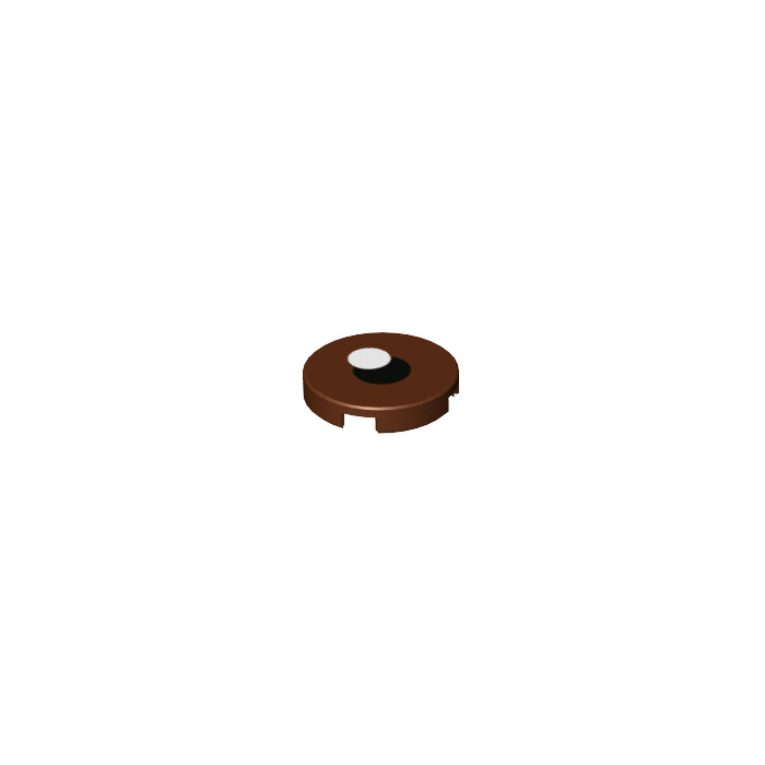 LEGO Tile 2 x 2 Round with Eye with Bottom Stud Holder (14769 / 68372 ...