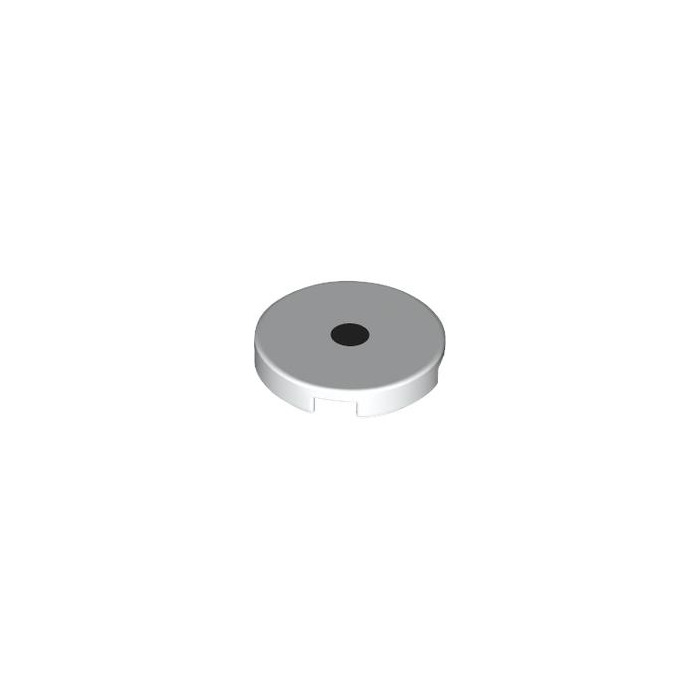 LEGO Tile 2 x 2 Round with Eye with Center Black Pupil with Bottom Stud ...