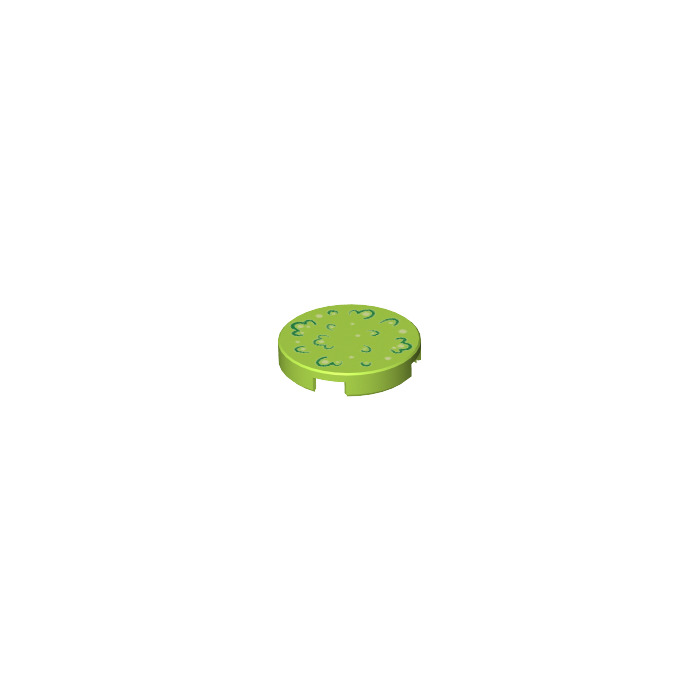 LEGO Tile 2 x 2 Round with Foilage with Bottom Stud Holder (14769 / ...