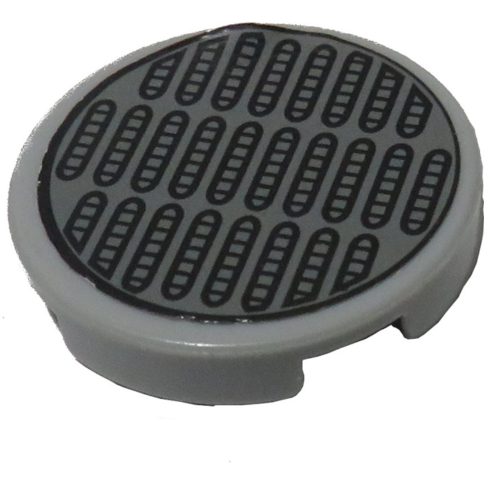 LEGO Tile 2 x 2 Round with Grate Sticker with "X" Bottom (4150) | Brick ...