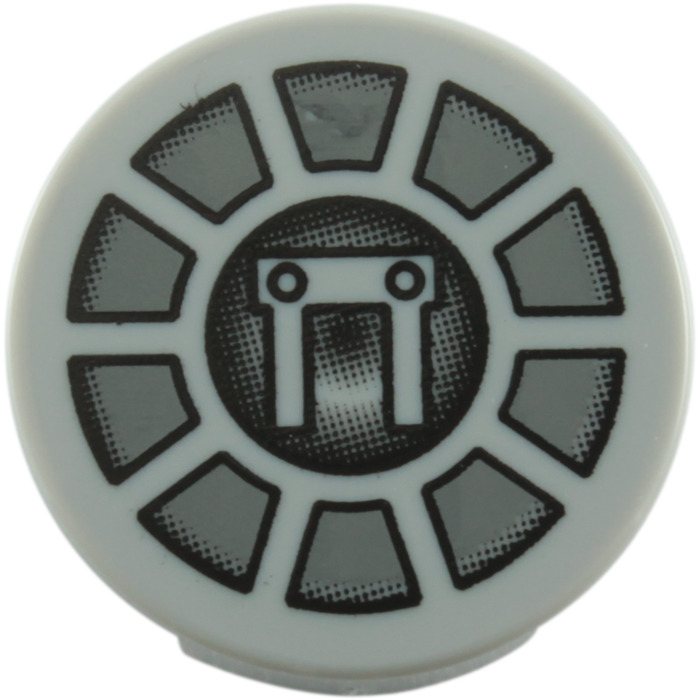 LEGO Tile 2 x 2 Round with Gun Turret and Hatch with "X" Bottom (49040 ...